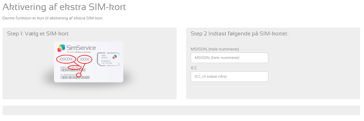 Sådan tilføjer du et ekstra SIM-kort abonnement